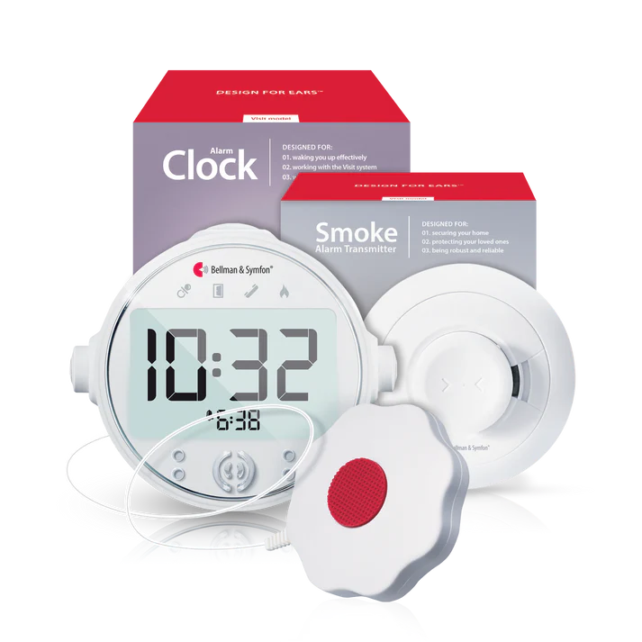 Bellman Smoke/Fire Alarm System with Alarm Clock Receiver and Bed Shak ...