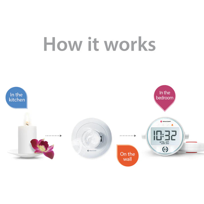 Bellman Smoke/Fire Alarm System with Alarm Clock Receiver and Bed Shak ...