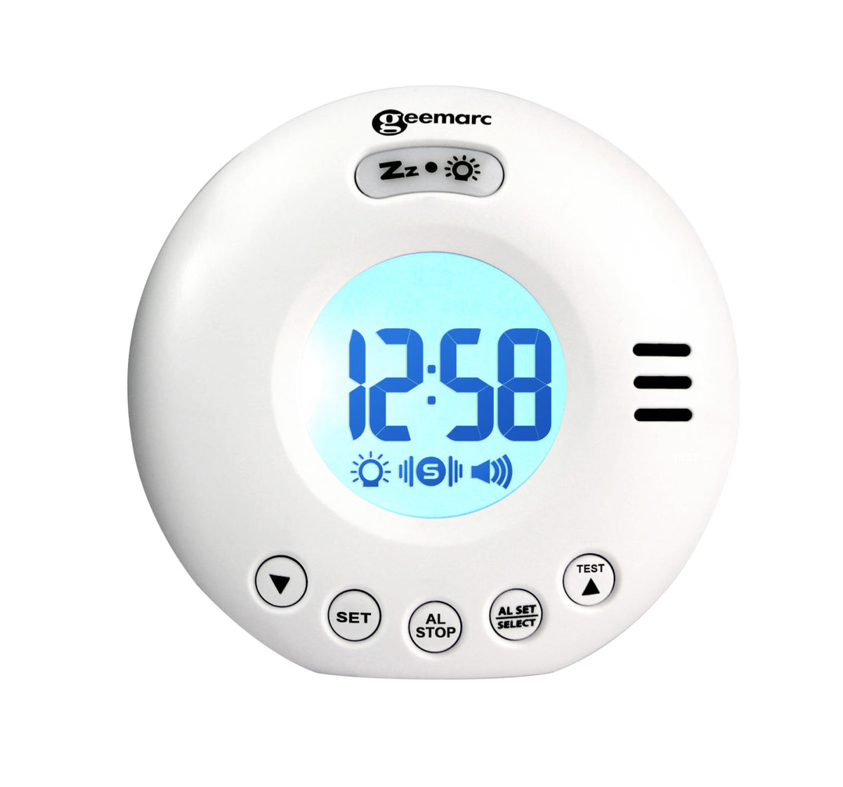 Geemarc Wake 'n' Shake Voyager Travel Clock with Vibration & Flashing ...